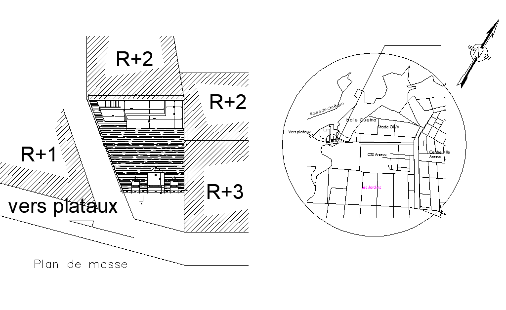Location site plan autocad file