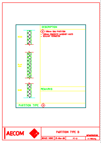 Partition type D detail