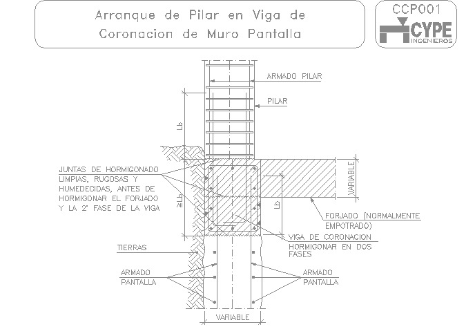 Pillar structure design in cad file