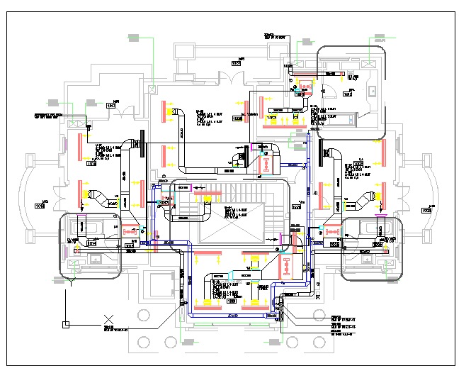 House Plumbing Layout Plan With Pipe Details Design