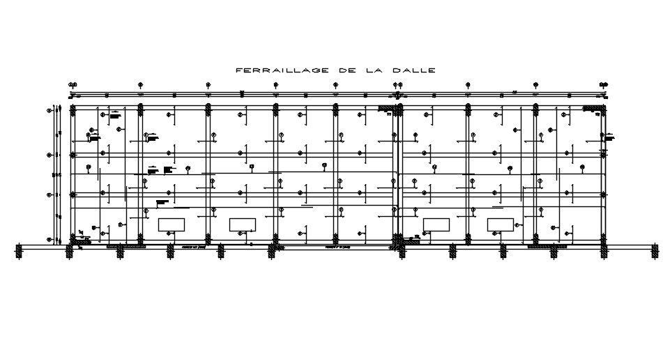Slab Reinforcement Design In Autocad 2d Drawing Cad File Dwg File