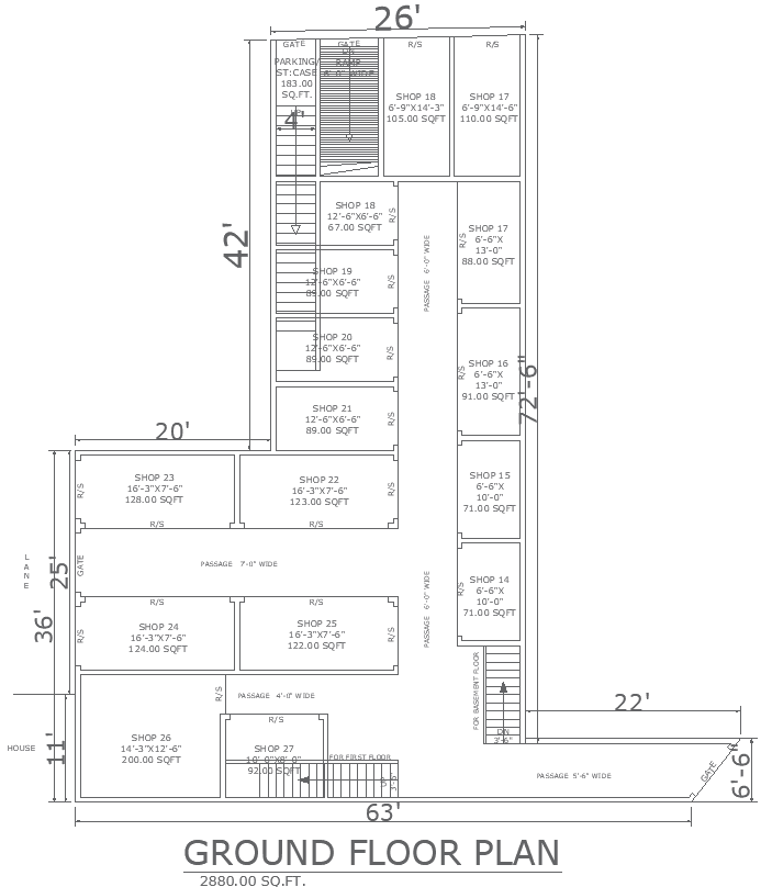 "Shop Design with Ramp Detail - AutoCAD DWG Drawing"