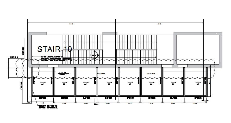 Staircase And Concrete Beam Or Slab Connection Section Details Are Given In This Autocad Dwg