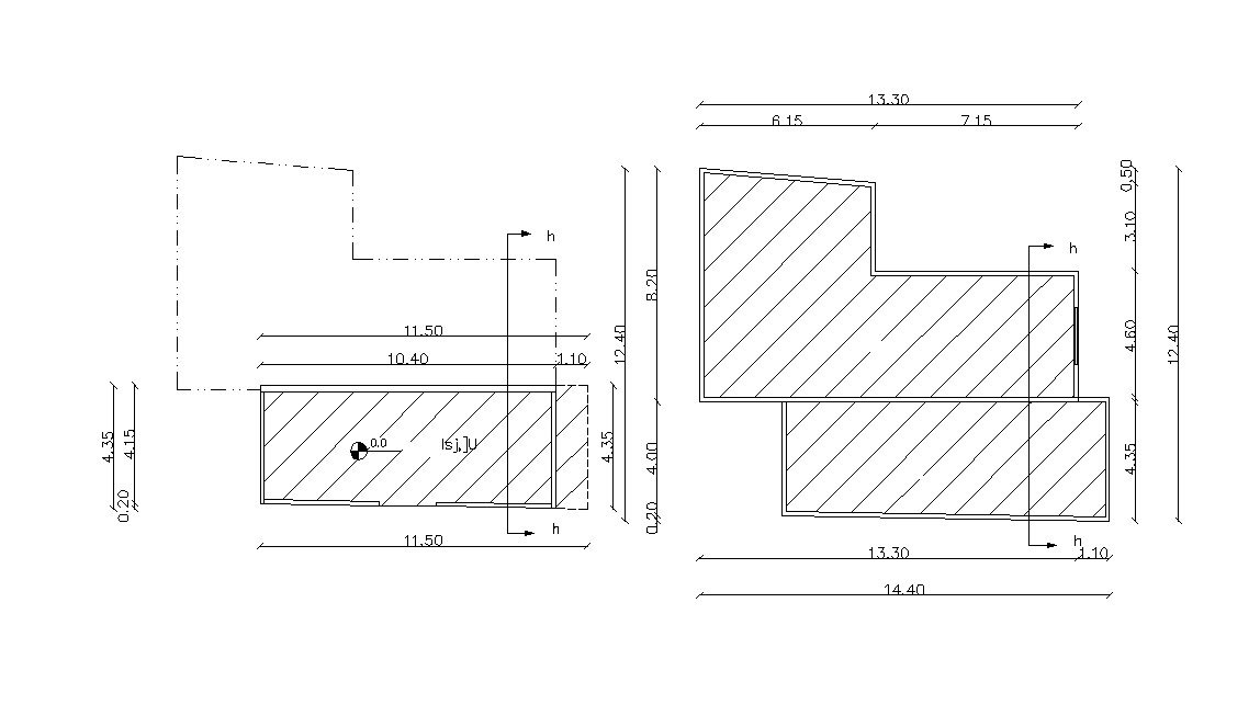 Terrace Floor Plan AutoCAD Drawing File