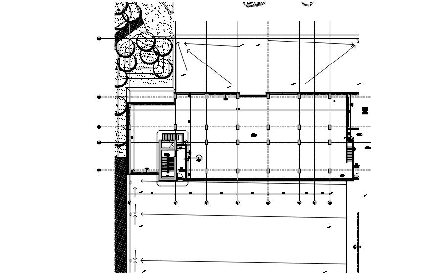 The CAD DWG 2d Drawings are given in this Hotel mezzanine roof floor ...