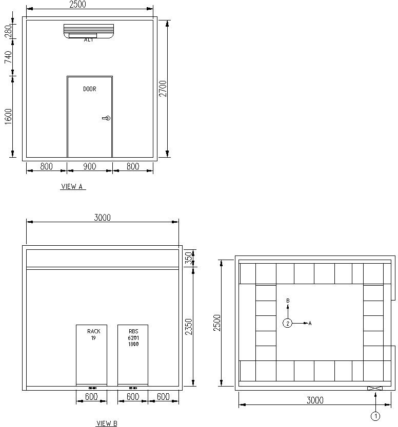 Tower cabin design in detail AutoCAD drawing, dwg file, CAD file
