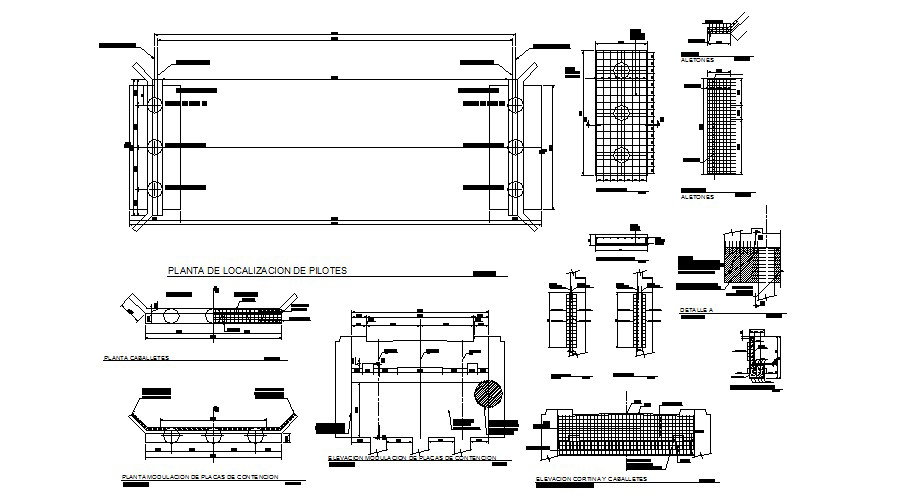 Vehicular bridge 20 meters elevation, section, plan and construction ...