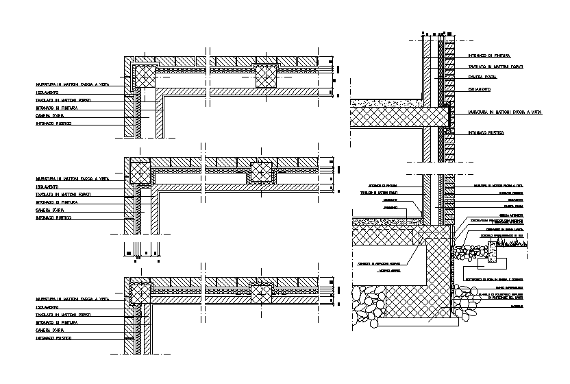 Wall Section With Insulation CAD Drawing Download Now|CADBULL