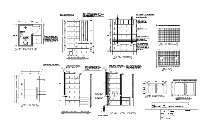 brick wall drawing plan