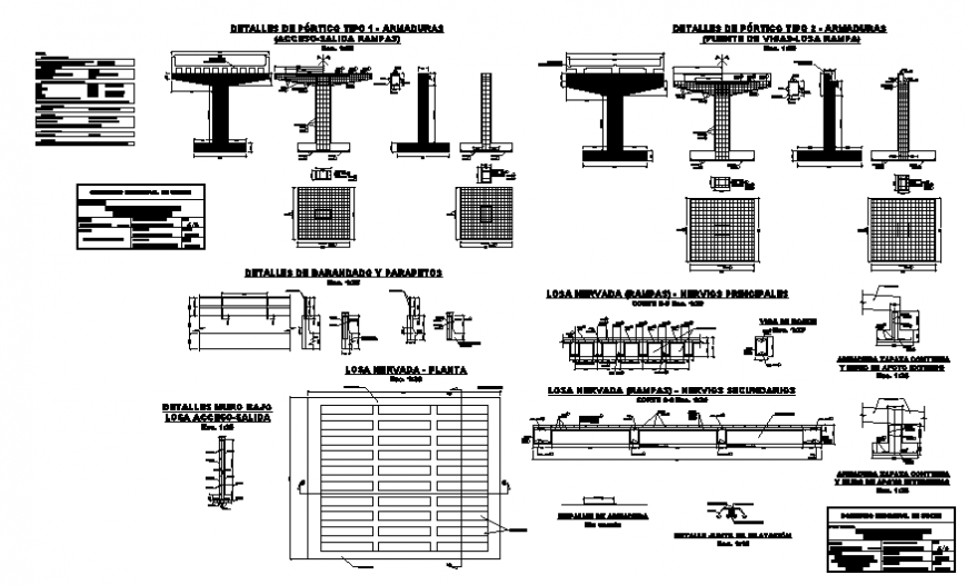 Beam And Column Schedule With Structural Cad Detail