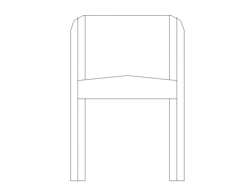 Chair CAD blocks detail elevation 2d view layout autocad file