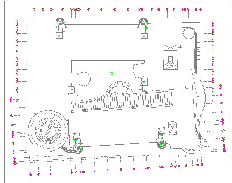 Electrical Drawing Showing Light and Power Layout Plan