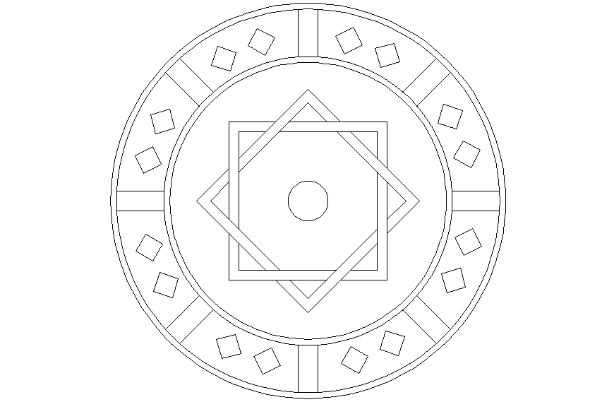 Detail parquet 2 d plan autocad file