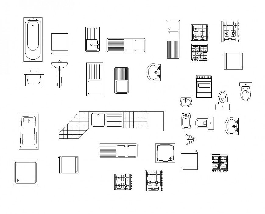 Drawing of house things blocks autocad file