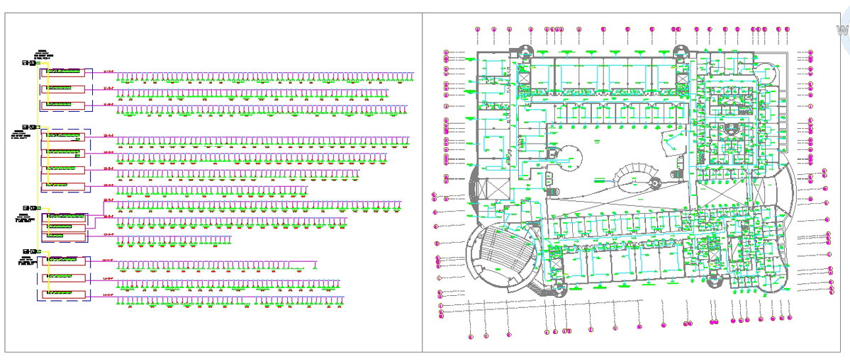 Electrical Layout with Lighting and Power Connections
