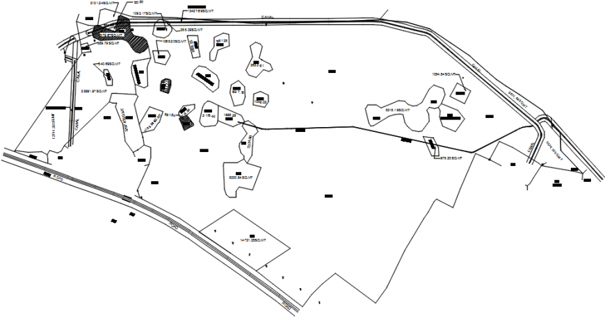 Plotting and residential colony site plan cad drawing details dwg file