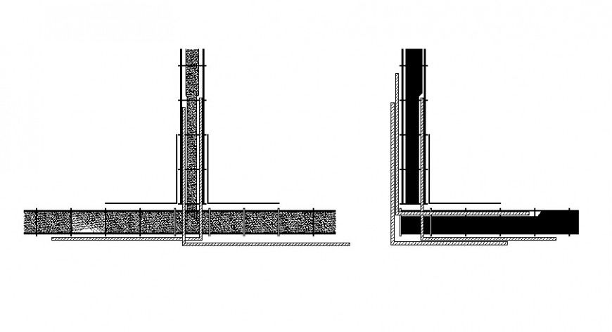 Reinforced Concrete Structure Cad Drawing In 2d View