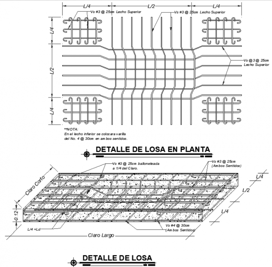 Slab plan detail dwg file.