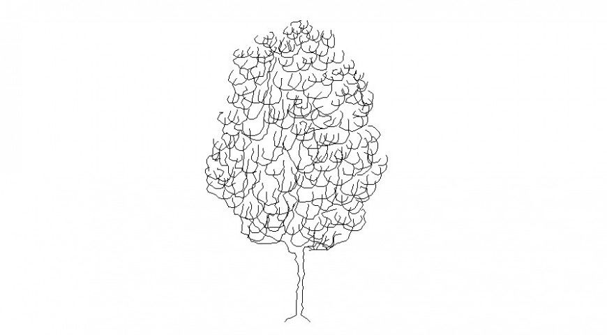 Tree with branches view in AutoCAD file