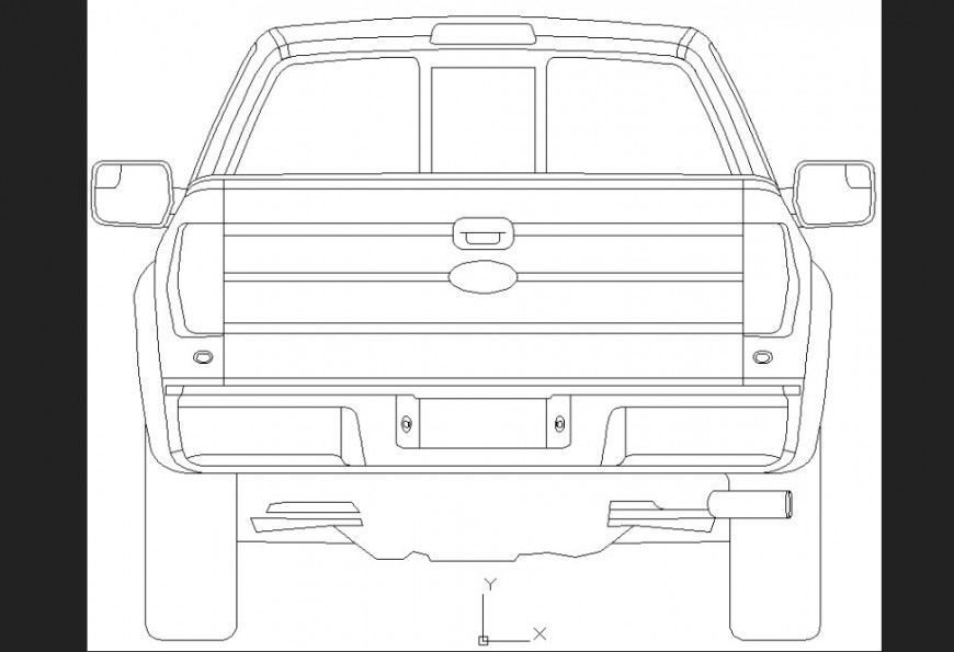 Vehicles car plan the detail dwg file.