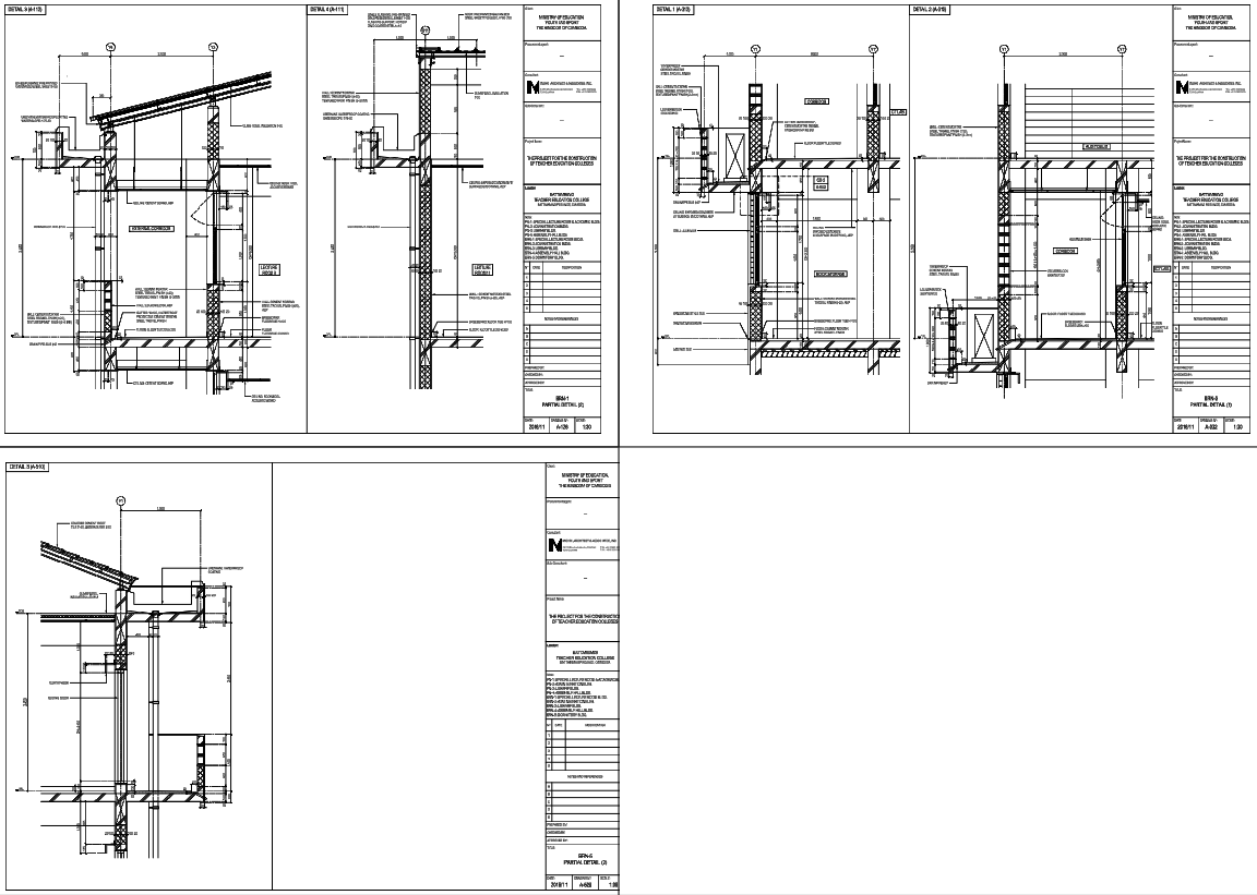 Architectural Section Details DWG Wall Roof Foundation
