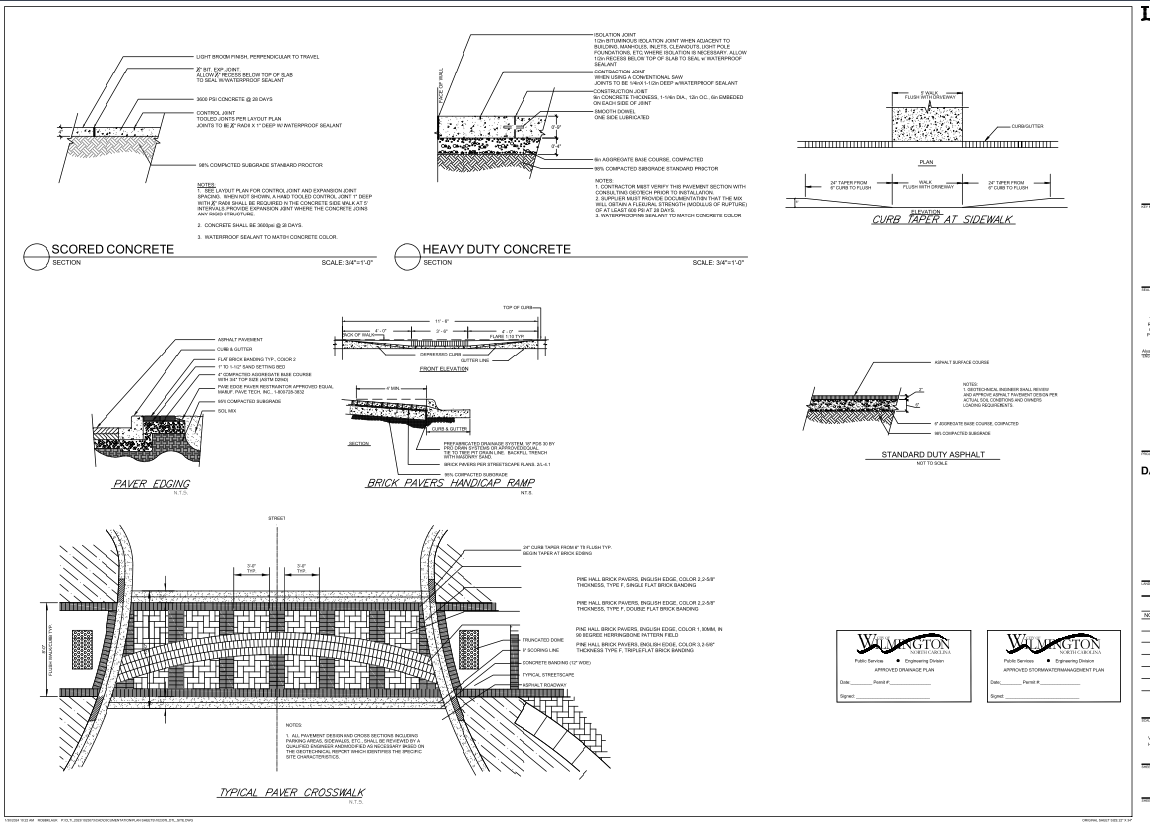Concrete and Paver Crosswalk Design with Specifications