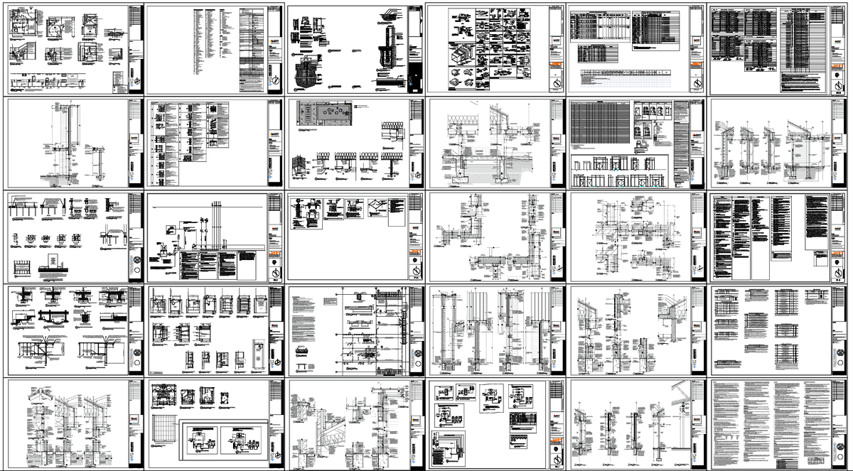 Municipal Site Detail AutoCAD DWG with 1220mm Footings