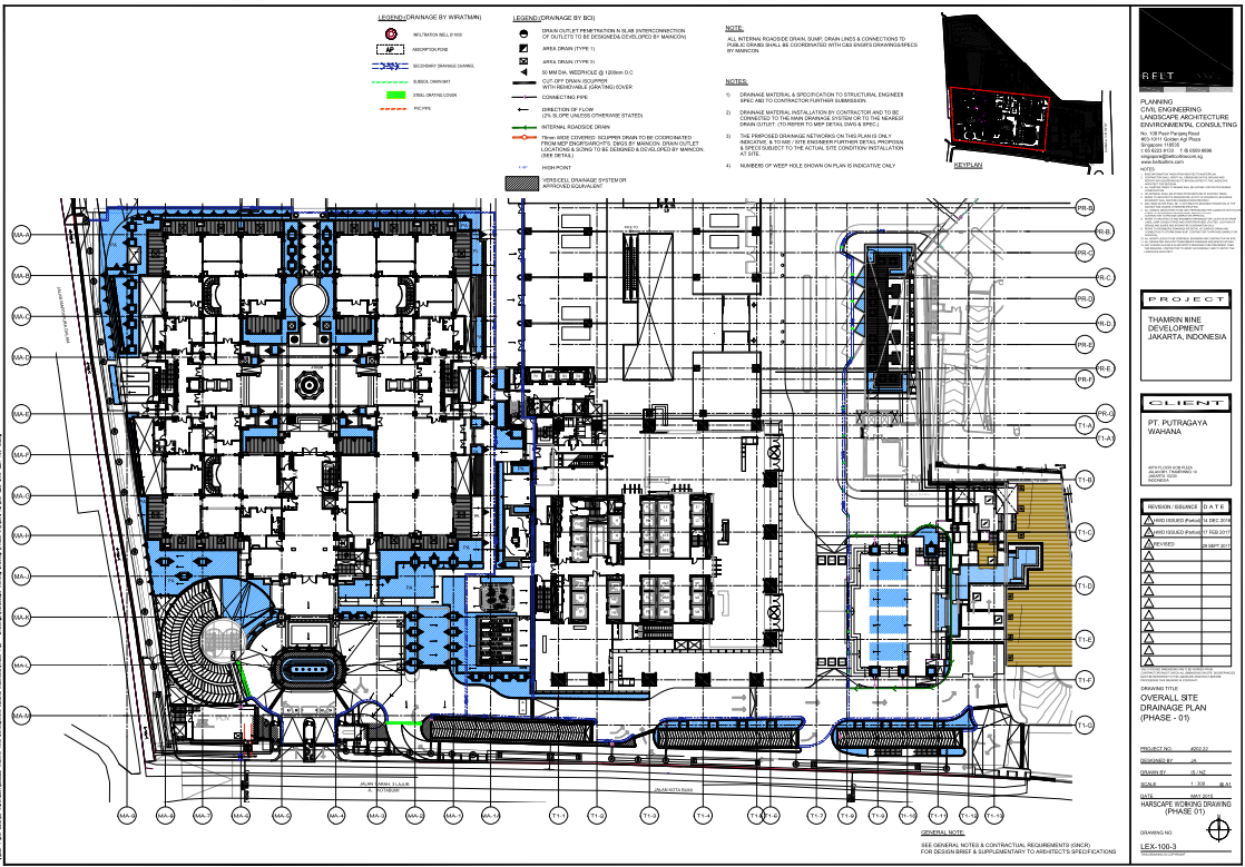 Sitewide Drainage Plan Phase 01 with Drainage Layout