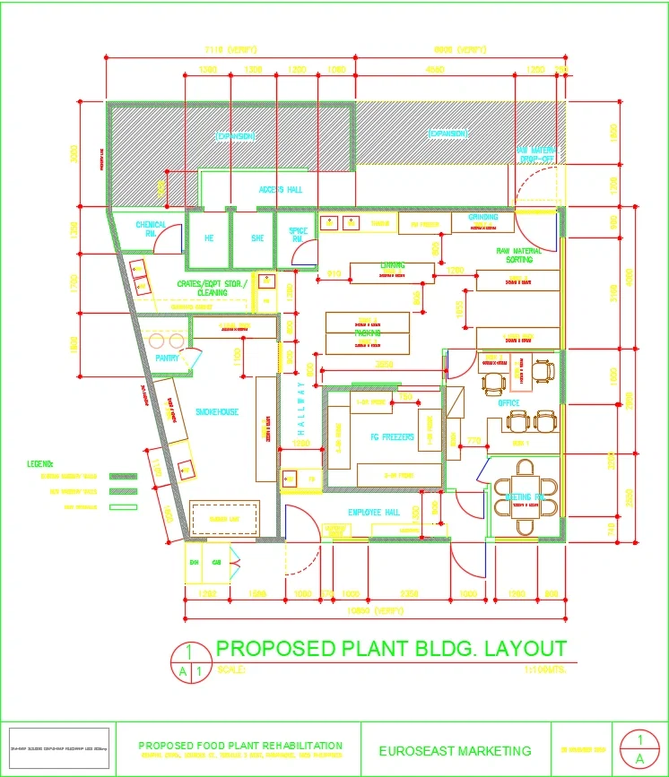 Food Plant Layout AutoCAD DWG Industrial Floor Plan